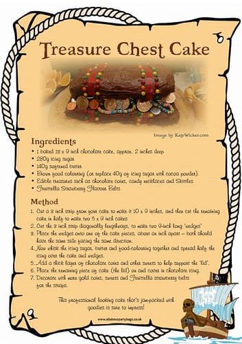 Treasure chest cake recipe - Recipe Treasure Chest